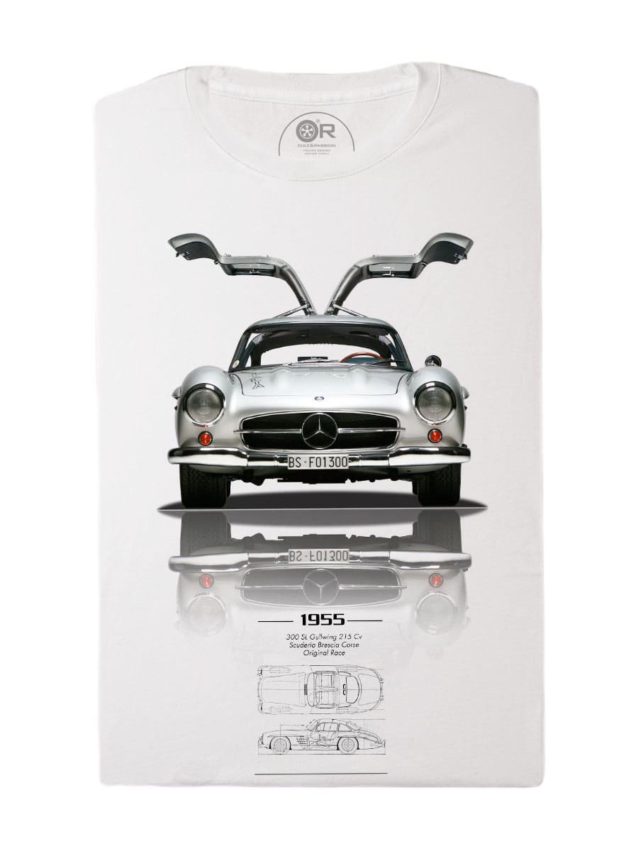 Original Race Australia | Mercedes | 300SL Gullwing T-Shirt - Trevor West Formal Wear